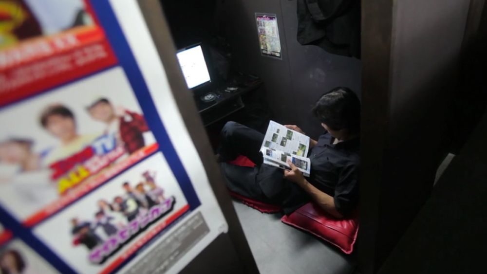 For some in Japan, cramped internet cafés double as cheap living spaces ...